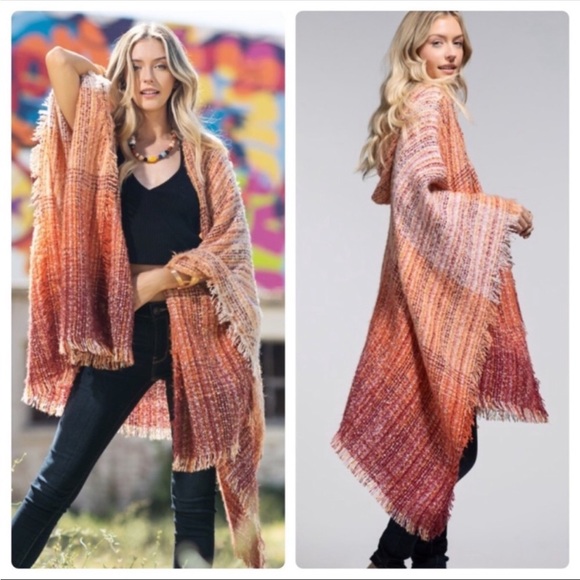 ruggine | Sweaters | Ruana Hooded Poncho | Poshmark